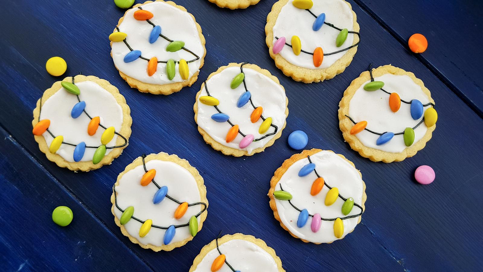 Christmas Lights Sugar Cookies