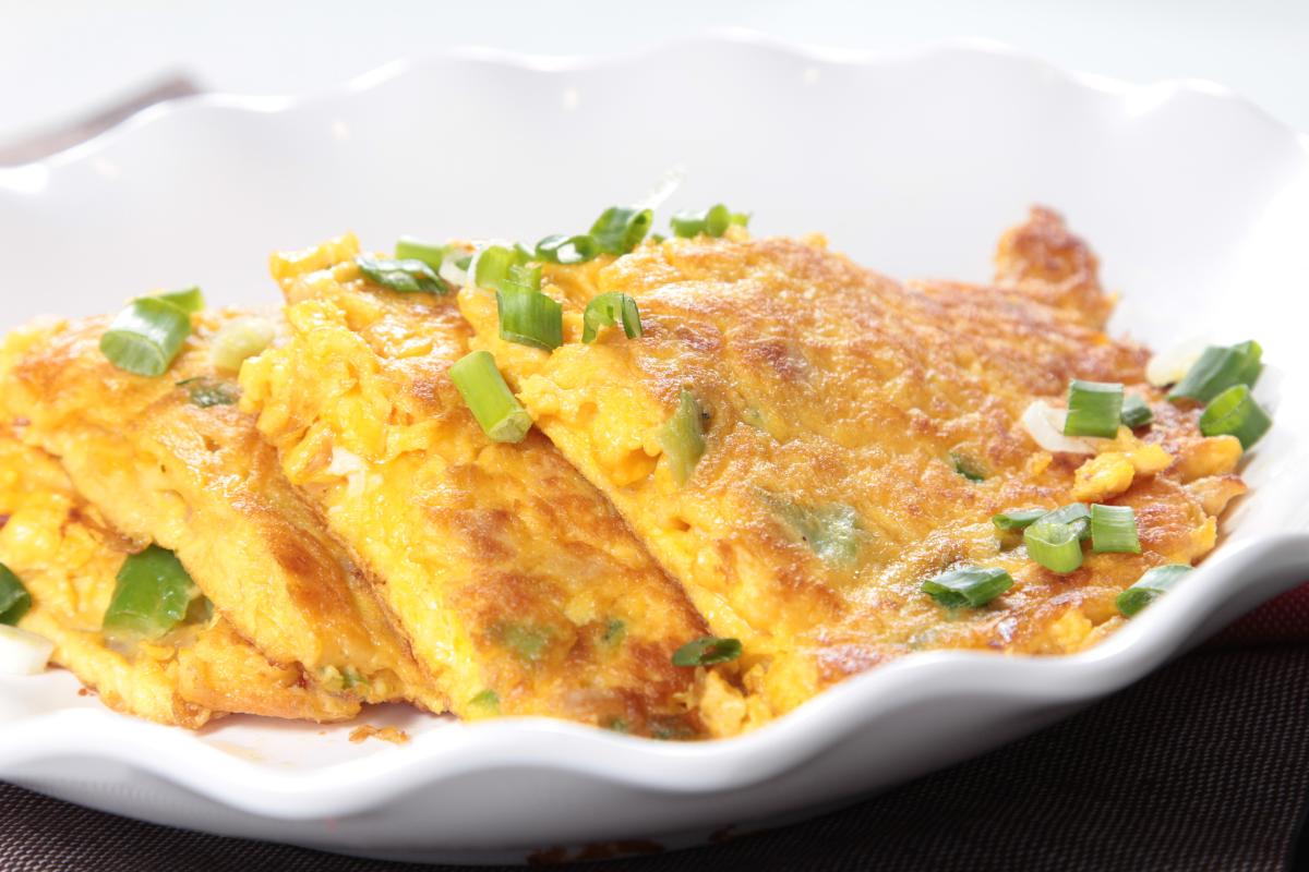 Recette d’omelette aux poireaux et au gruyère de Maddy Kelly