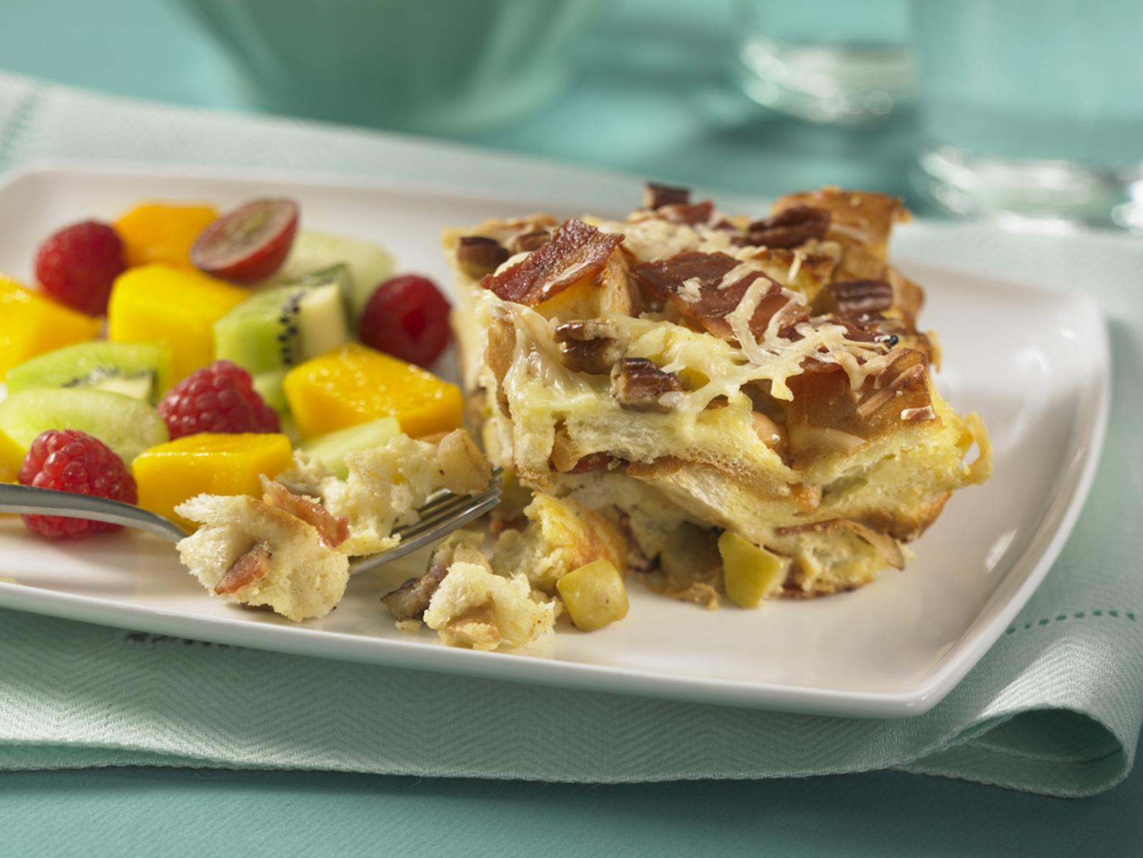 Apple and Bacon French Toast Strata