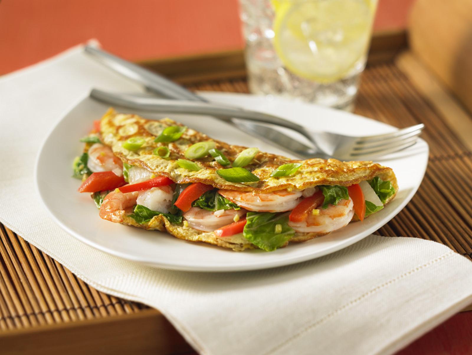 Asian Shrimp Omelette
