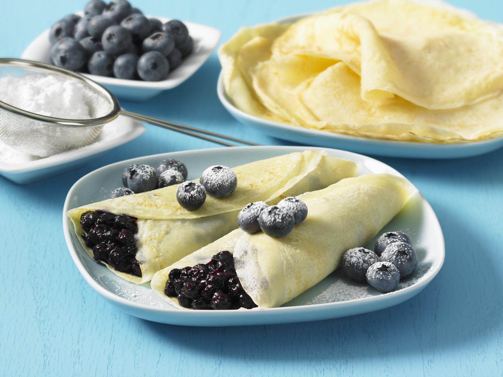 Blueberry Crepes