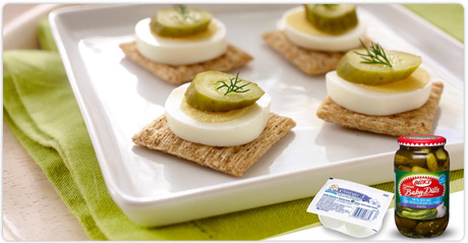 Pickle and Egg Snacks