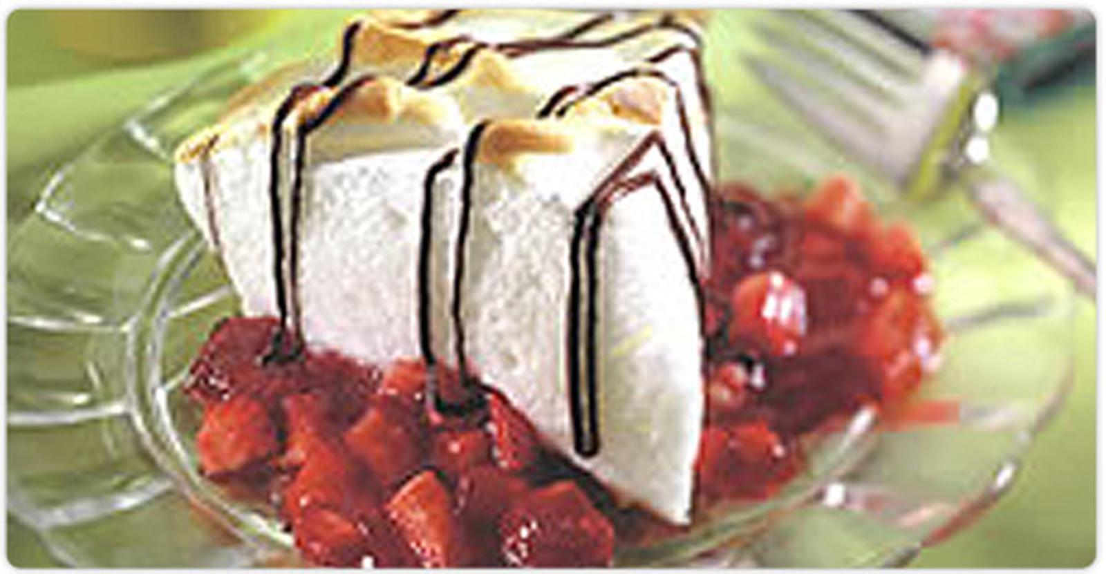 Upside Down Strawberry Skillet Soufflé