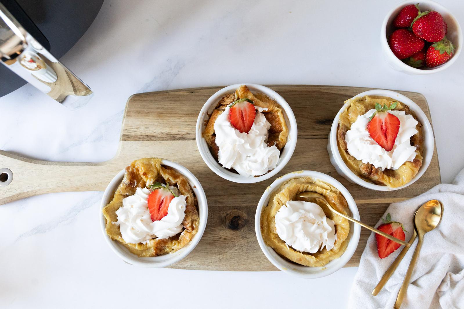 Air Fryer Bread Pudding