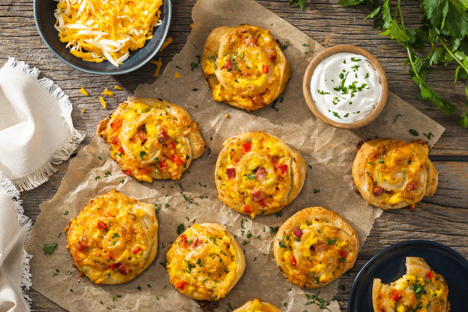 Petits pains pour déjeuner à grignoter