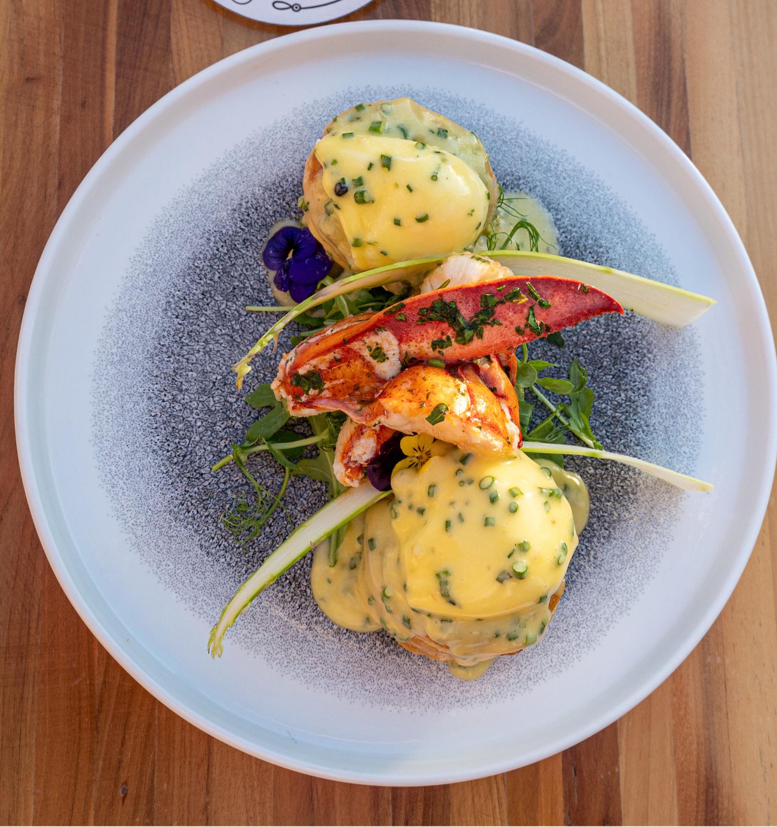Lobster Eggs Benedict created by Chef Amine Laabi