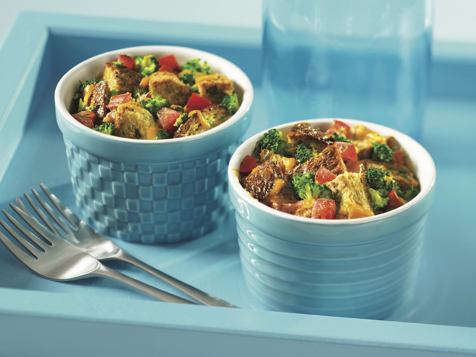 Microwave Mini Broccoli Stratas