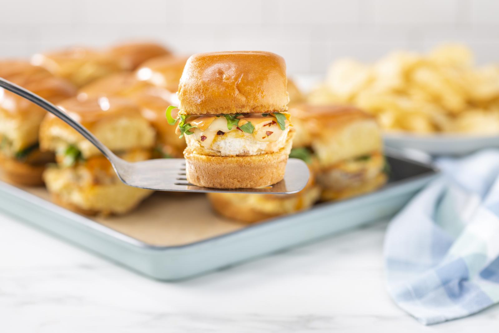 Pepper Jack Egg White Sliders