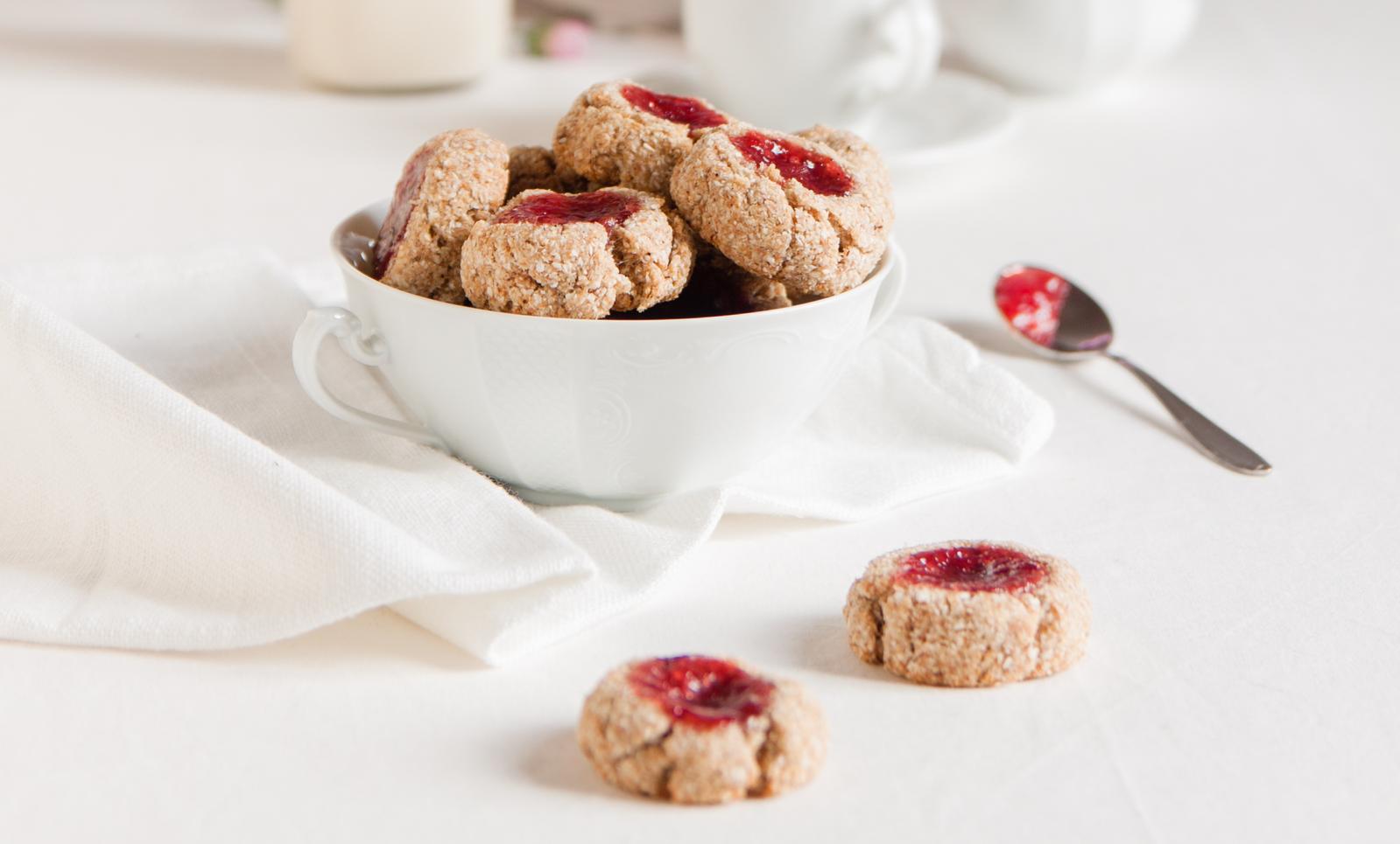 Semolina Thumbprint Cookies