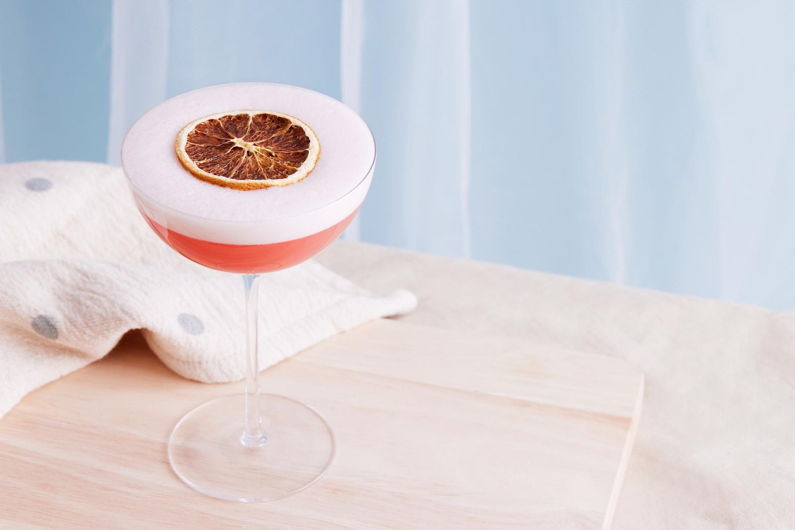 Cocktail aux couleurs du coucher de soleil